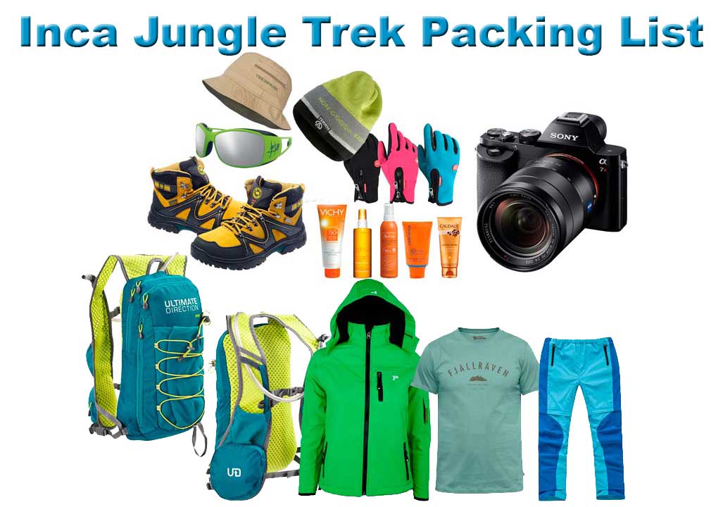 Inca Jungle Trek Packing List